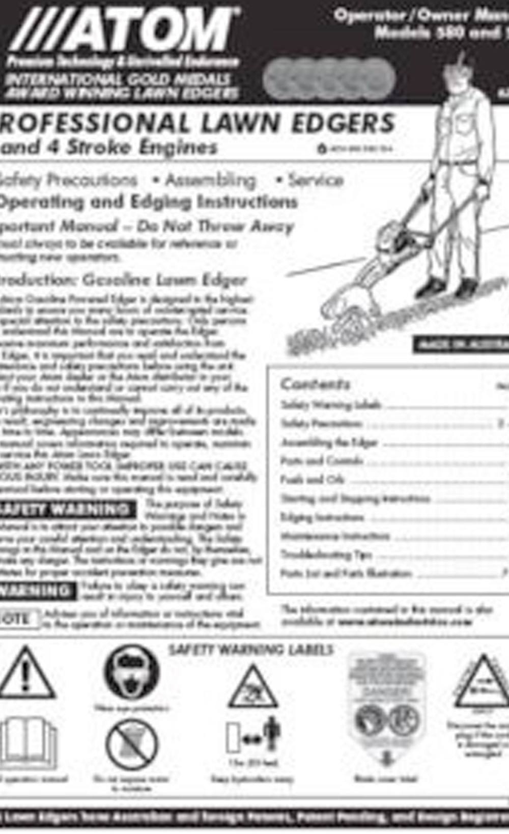 Atom Pro Cart Path Edger - Seago International, Inc.